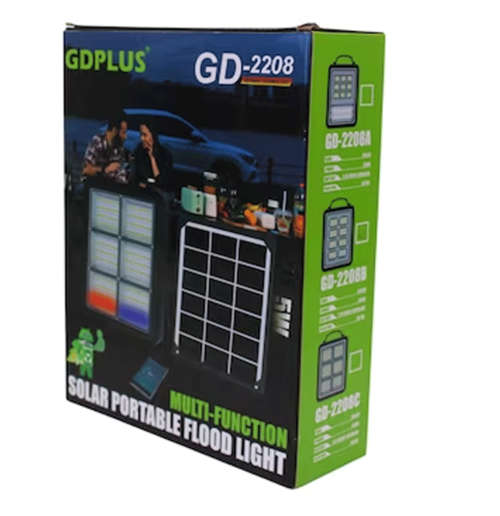 Security & Floodlights - Solar Projector GD Plus 2208 SMD With 200 LEDs 300W Battery 14000mAh 4 ...